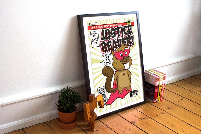 The Office Poster Justice Beaver Print Dwight Schrute - Etsy