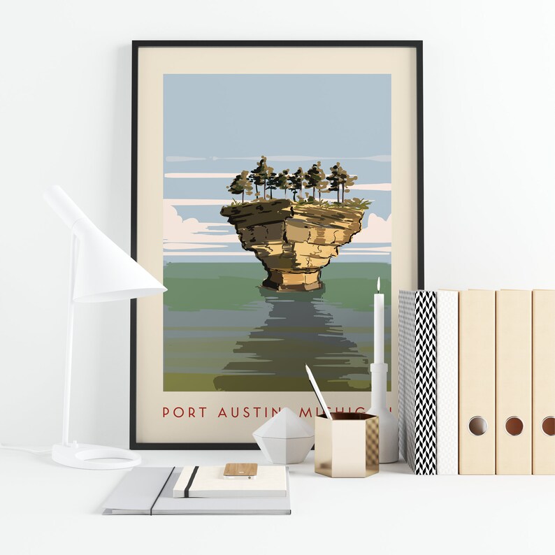Port Austin Print Port Austin Poster Port Austin Vintage - Etsy