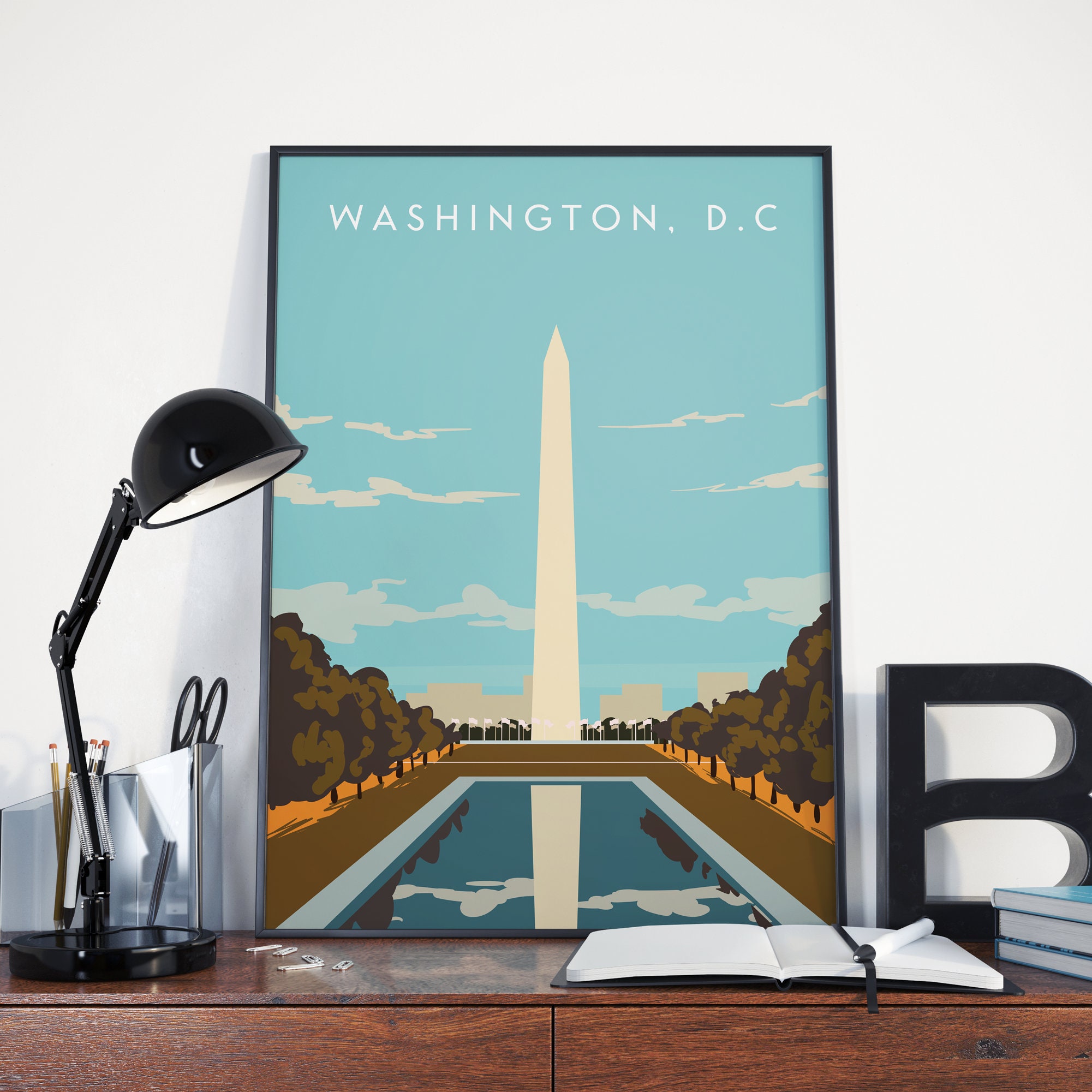 Washington D.C Print Washington D.C Poster Washington DC - Etsy UK