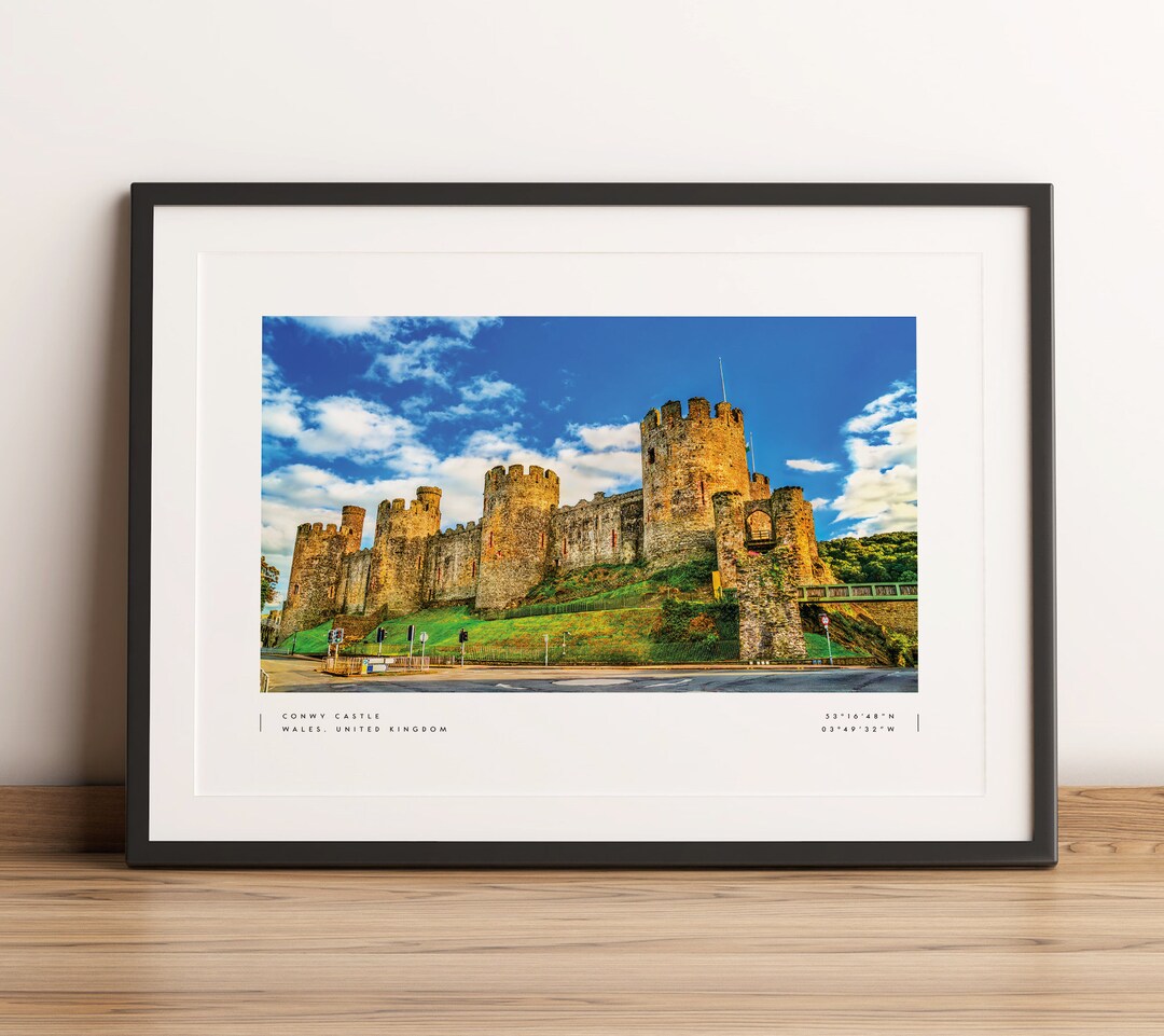 Conwy Castle Print, Conwy Castle Poster, Conwy Coordinates, Conwy Wall ...