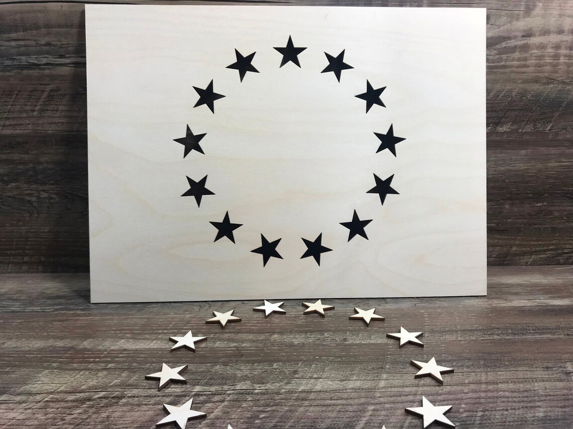 Flag Stencil Betsy Ross Star / Craft Supply / 4 Sizes - Etsy