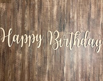 Happy Birthday Sign | Etsy