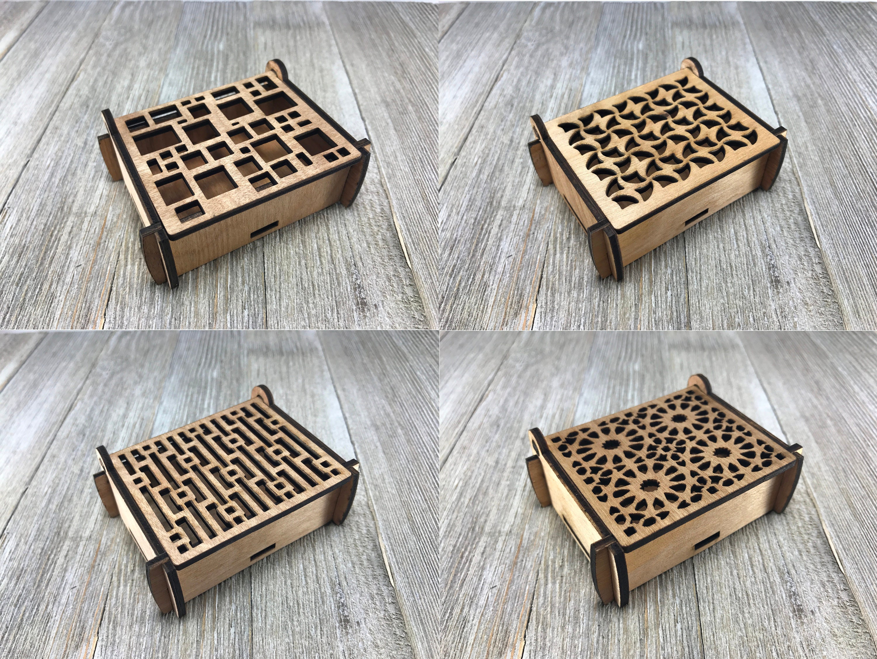 Laser cut box 9101112 | Etsy