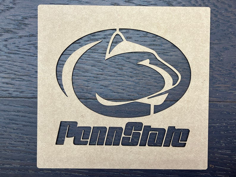 Penn State Stencil / 1/16'' Cardboard Stencil / 7'' to 14'' - Etsy