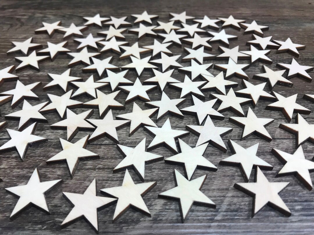 Laser Cut Wood Stars, Baltic Birch, DIY Craft (200-350 Pc) - Etsy