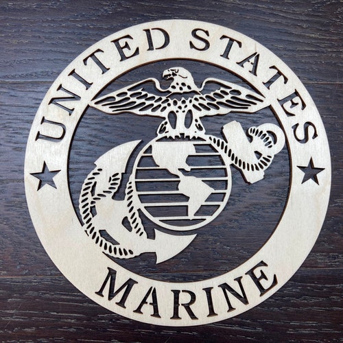 USMC United States Marine Corps Wall Art Laser Cut Sign Gift - Etsy