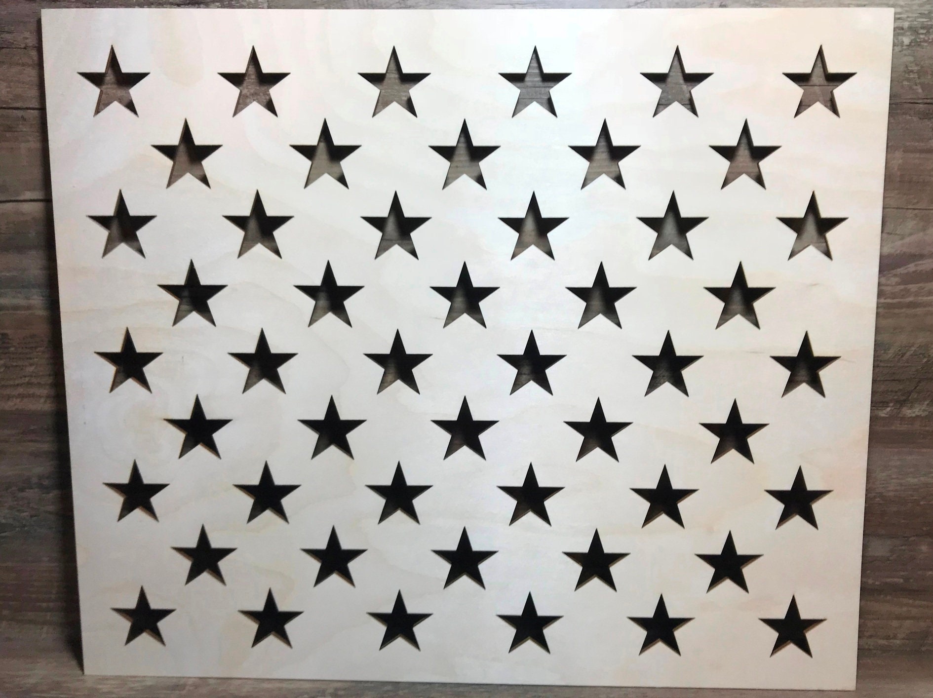 USA Flag / 50 star's stencil / wooden stencil / union | Etsy