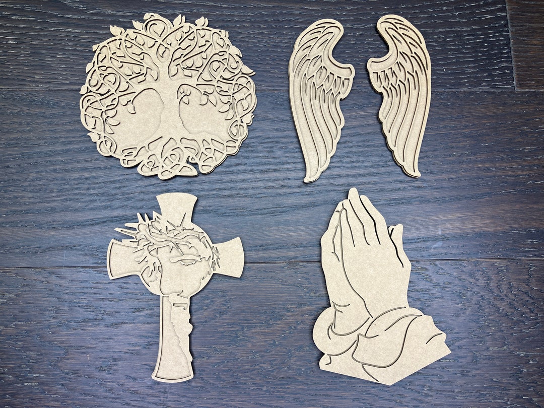 6'' - 14'' / Tree of Life / Angel Wings / Cross / Praying Hands / 2 ...