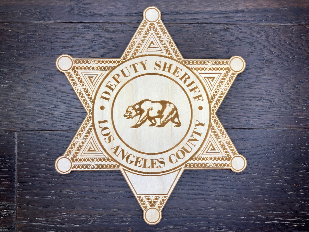 Los Angeles County Deputy Sheriff / 1/4'' Birch Plywood / Laser ...