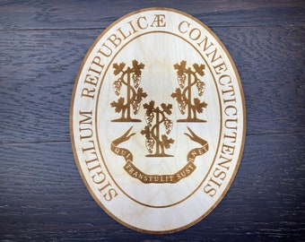 Washington State Seal 1/4'' Birch Plywood / Laser Engraved / 10'' 14 ...