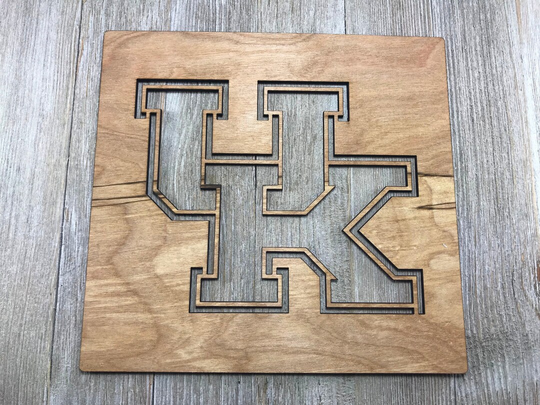 Kentucky Logo Stencil / Wood Stencil / Laser Cut - Etsy