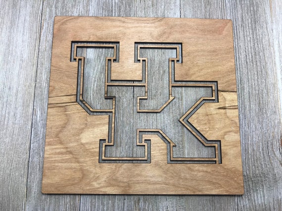 Kentucky Logo Stencil / Wood Stencil / Laser Cut - Etsy