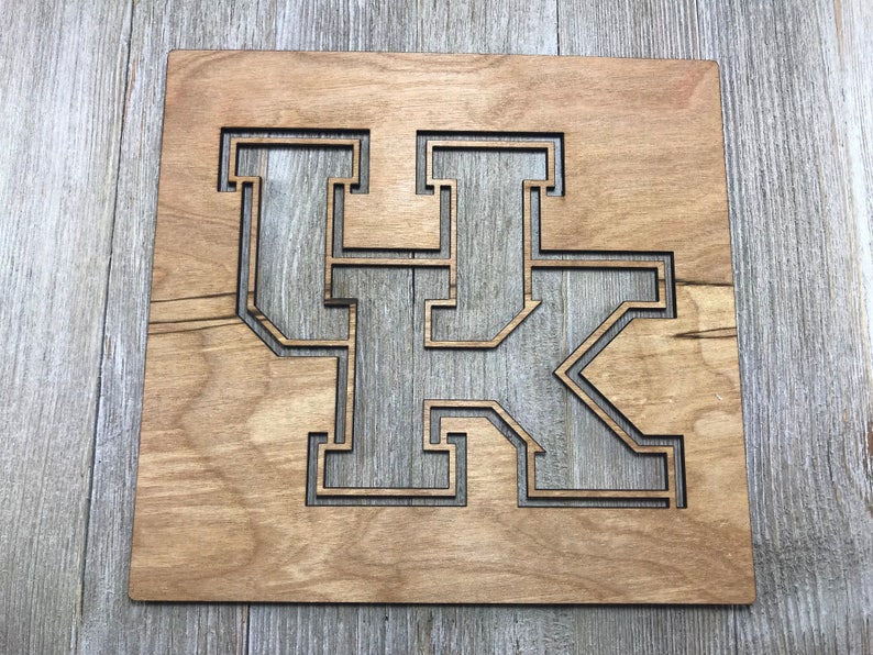 Kentucky Logo Stencil / Wood Stencil / Laser Cut - Etsy