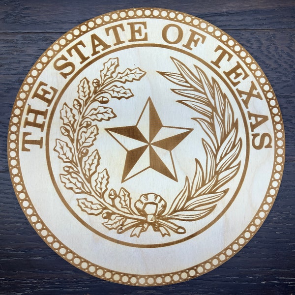 Texas Seal Sign - Etsy