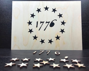 1776 Wood Numbers - Etsy