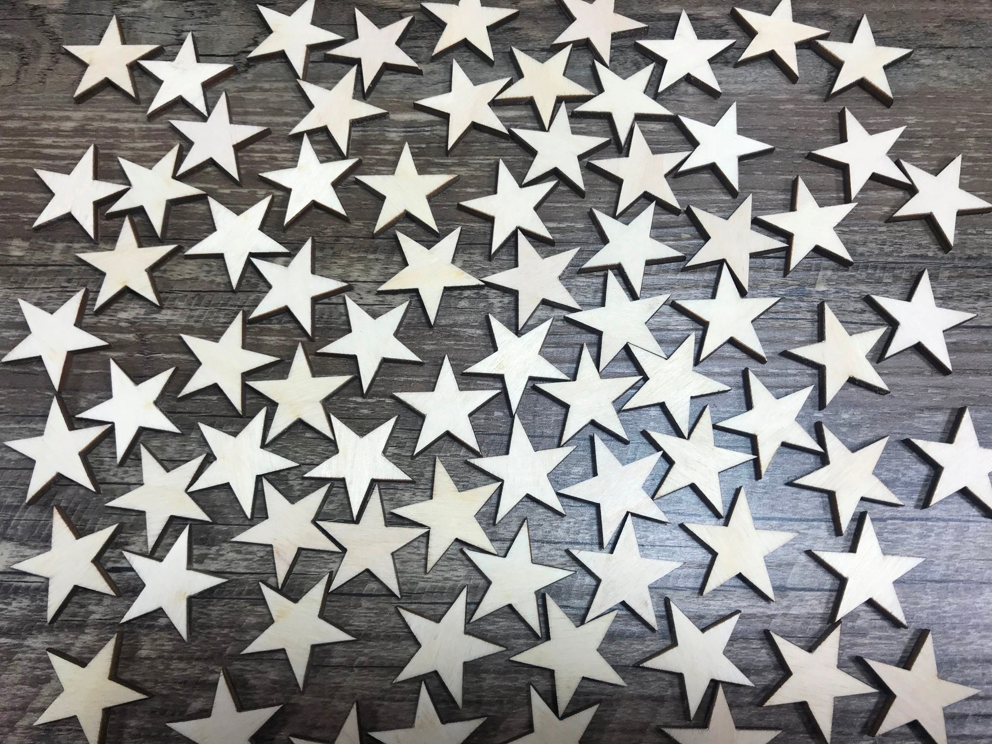 Laser Cut Wood Stars, Baltic Birch, DIY Craft (200-350 Pc) - Etsy