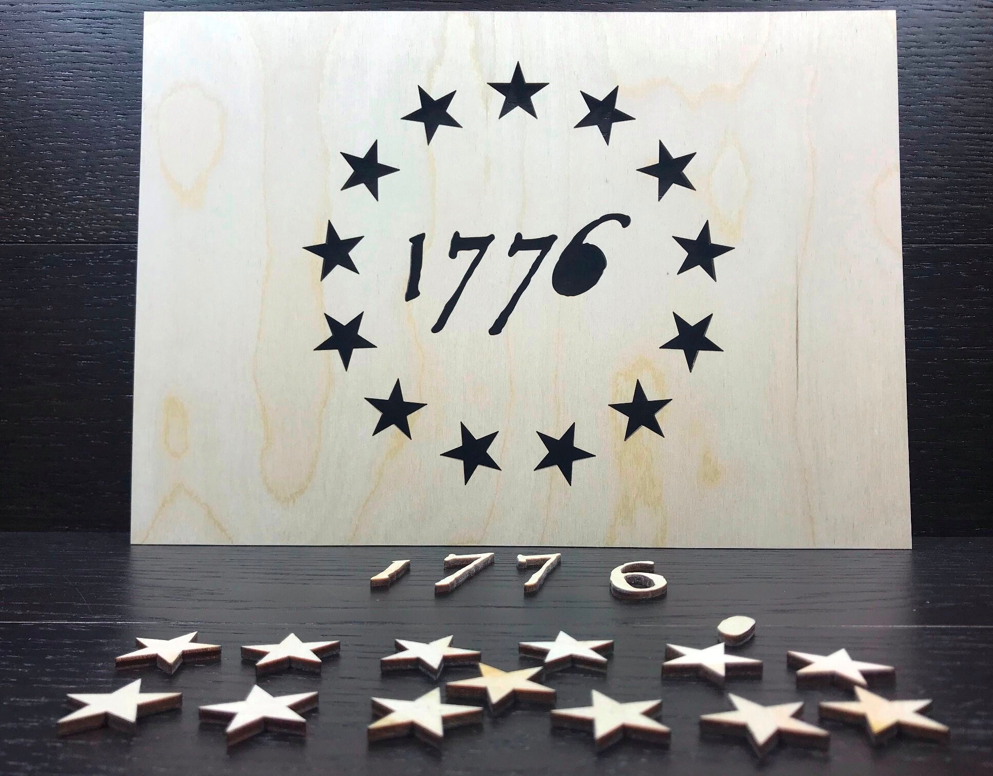1776 Betsy Ross Star / 4 Sizes / Laser Cut - Etsy