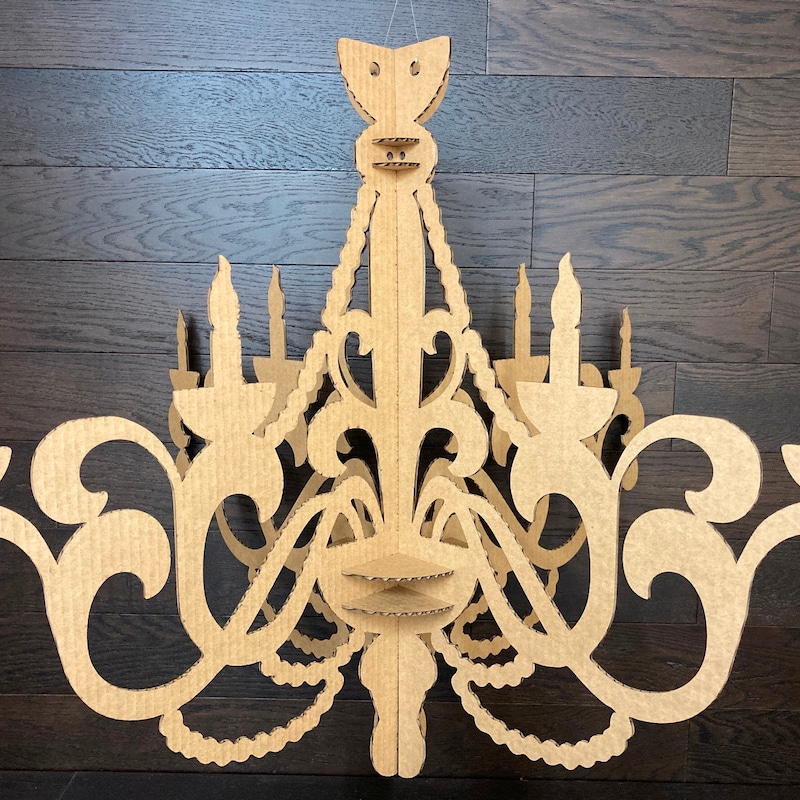 Gold Paper Chandelier - Etsy