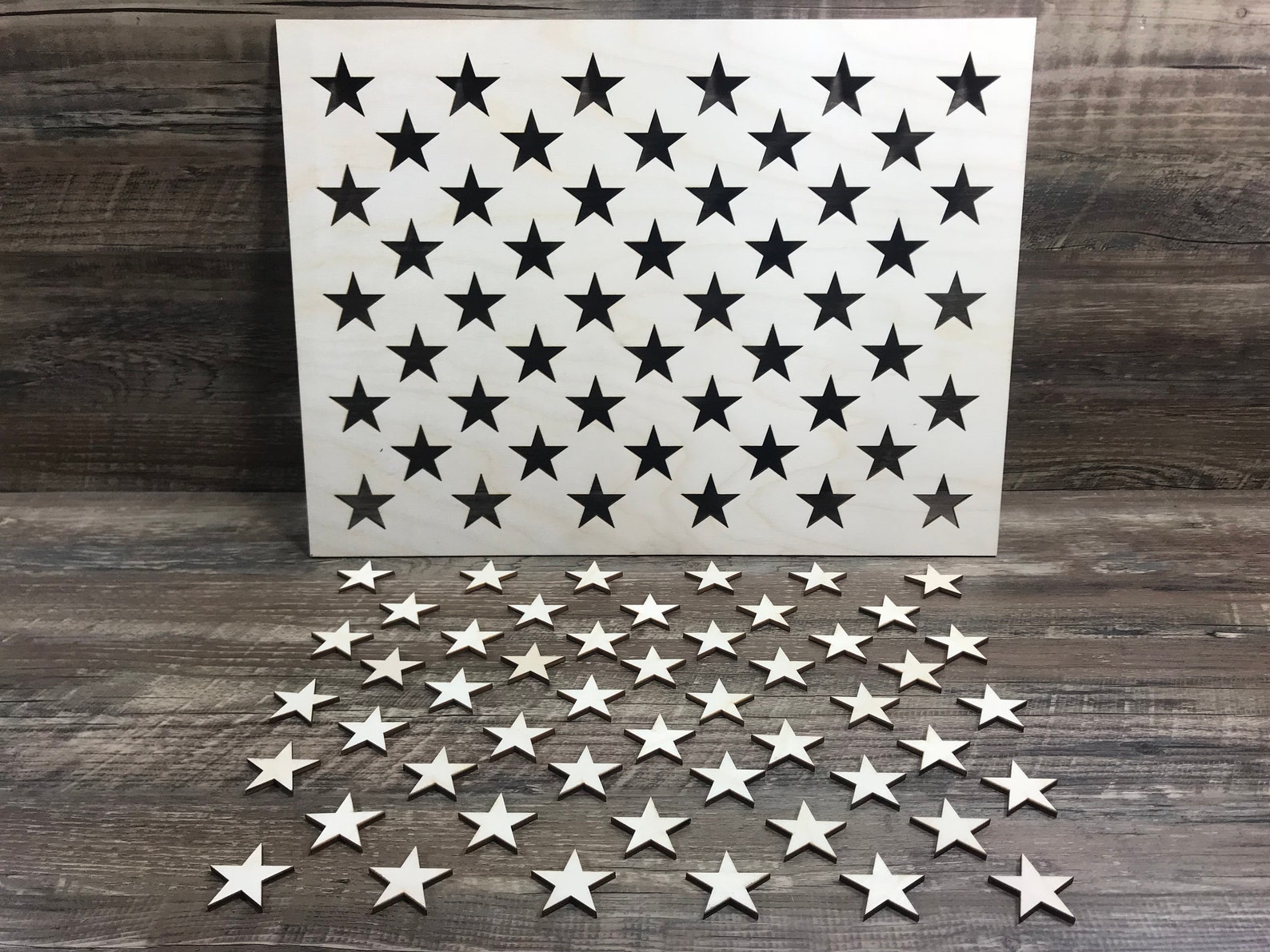 USA Flag / 50 Star's Stencil / Wooden Stencil / Union - Etsy