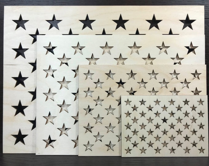 4 Pack / USA Flag / 50 Star's Stencil / Mylar Stencil / Union Stencil ...