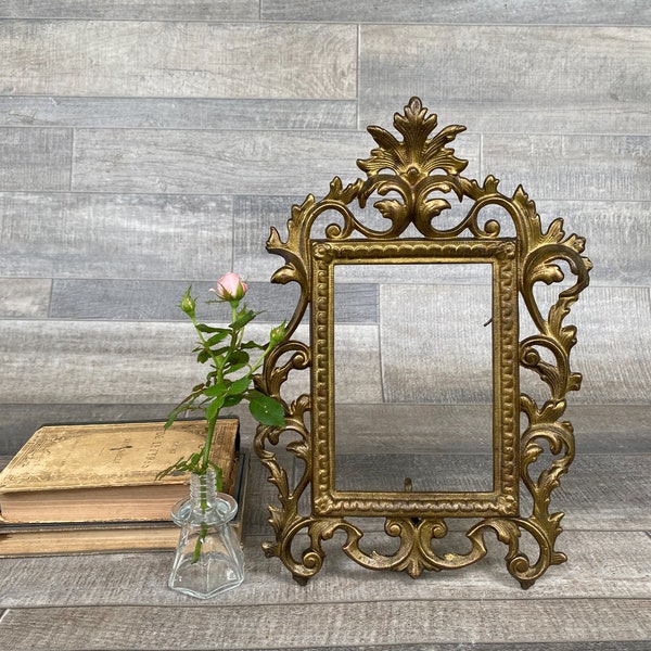Antique Victorian Brass Picture Frames