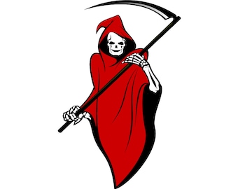 Motorcycle Grim Reaper Bike Biker Scythe Car Truck Window - Etsy