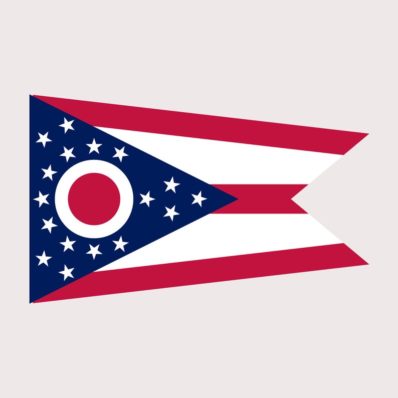 Ohio State Pride Flag réfléchissant sticker plein de couleur pour le ...