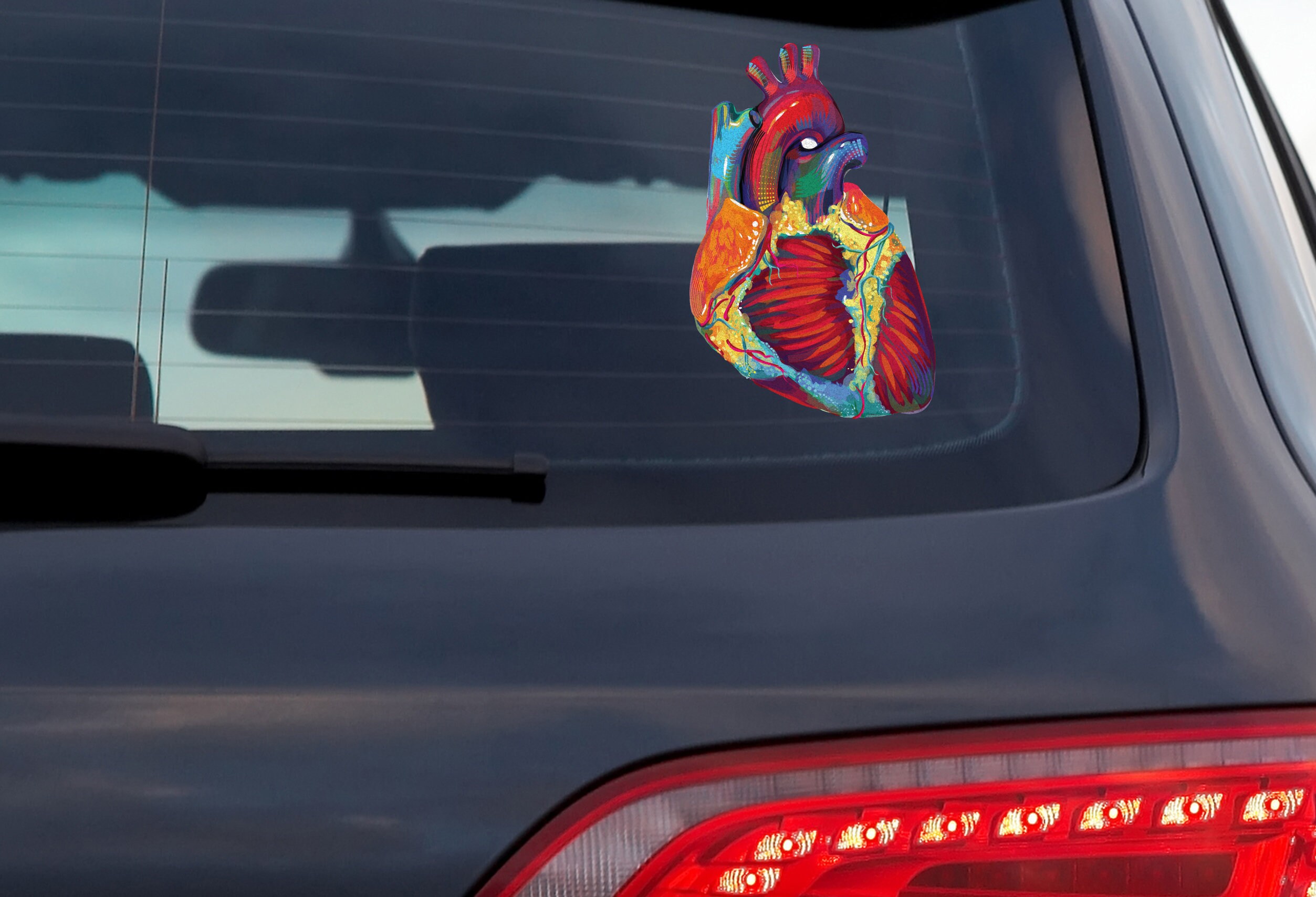 Beautiful Human Heart Full Color Post Impressionist 3M Reflective ...