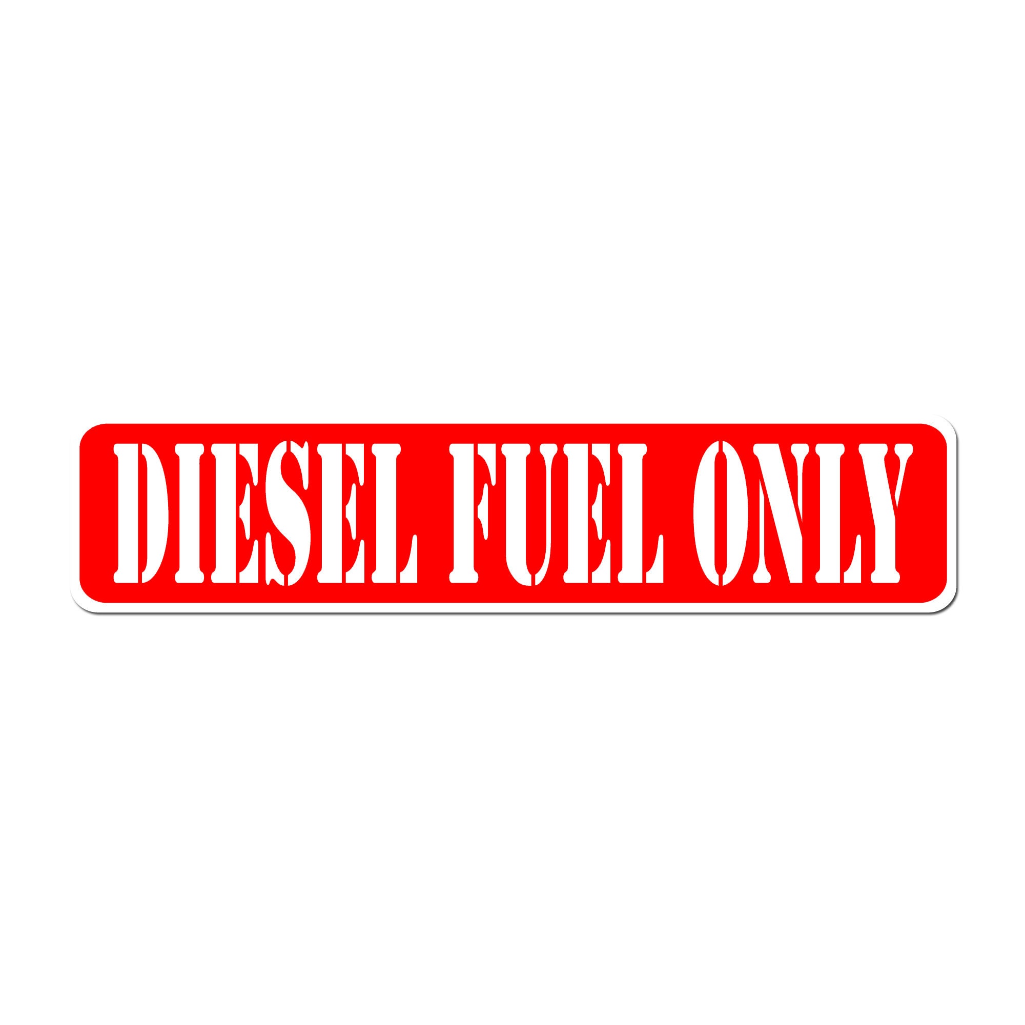 Diesel Fuel Only - Full Color Vinyl Decal - Etsy