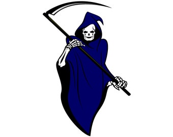 Motorcycle Grim Reaper Bike Biker Scythe Car Truck Window - Etsy