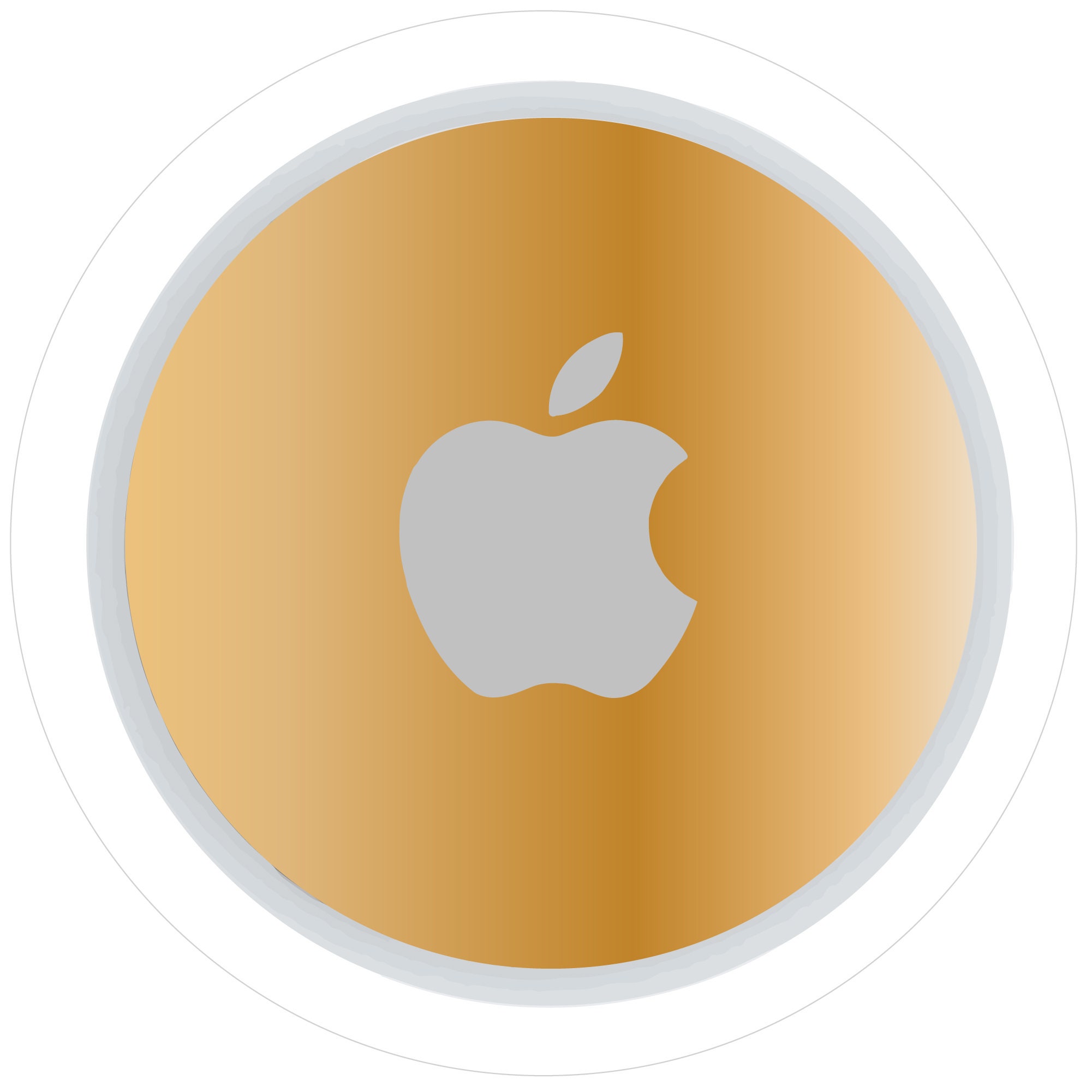 Copper Apple Airtag Logo Overlay Single Color High Quality | Etsy