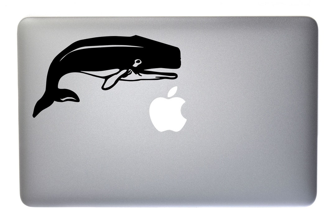 Big Whale Vinyl Decal for Macbook, Laptop or Other Device - Etsy