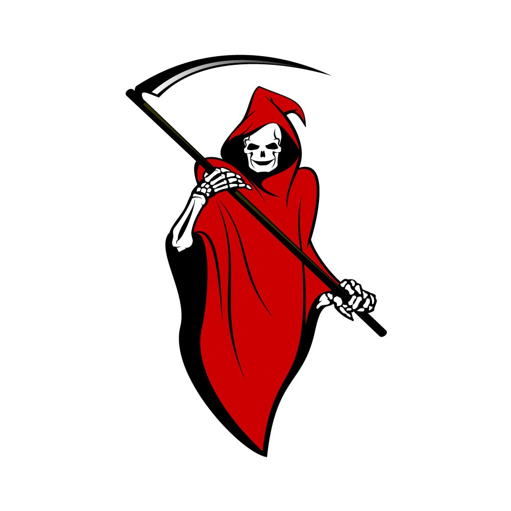 Red Grim Reaper Art
