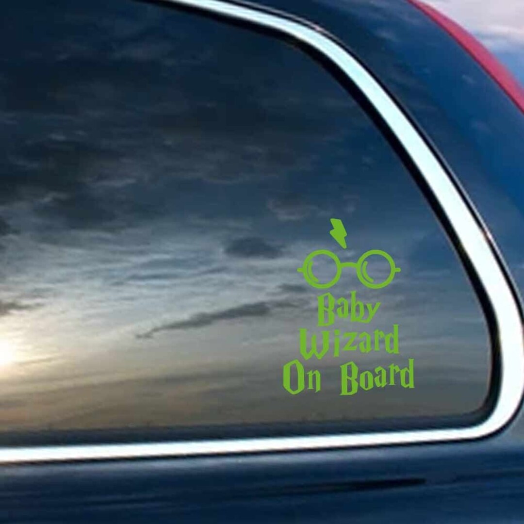 Baby Wizard on Board - Vinyl Decal for Macbook, Laptop, Wall, Window - Etsy