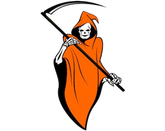 Motorcycle Grim Reaper Bike Biker Scythe Car Truck Window - Etsy