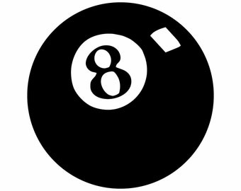 8 Ball Decal | Etsy