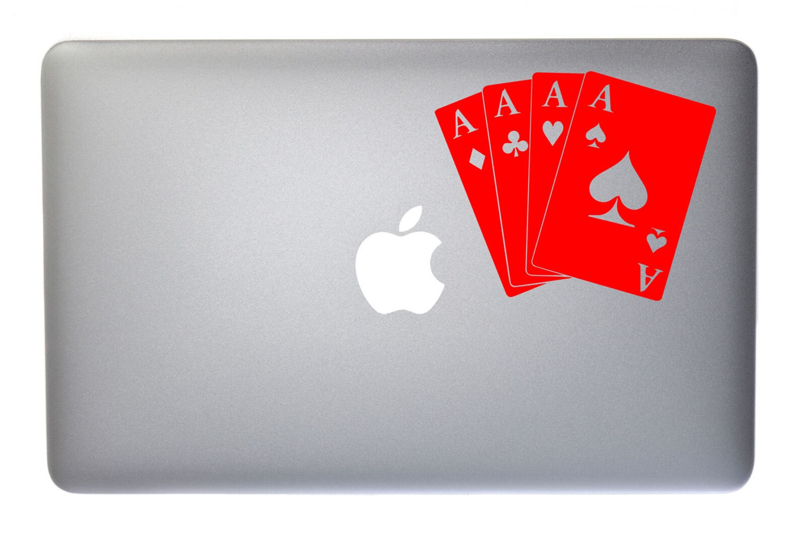 Cards Poker Hand Aces - Vinyl Decal for Macbook, Laptop, Wall, Window ...