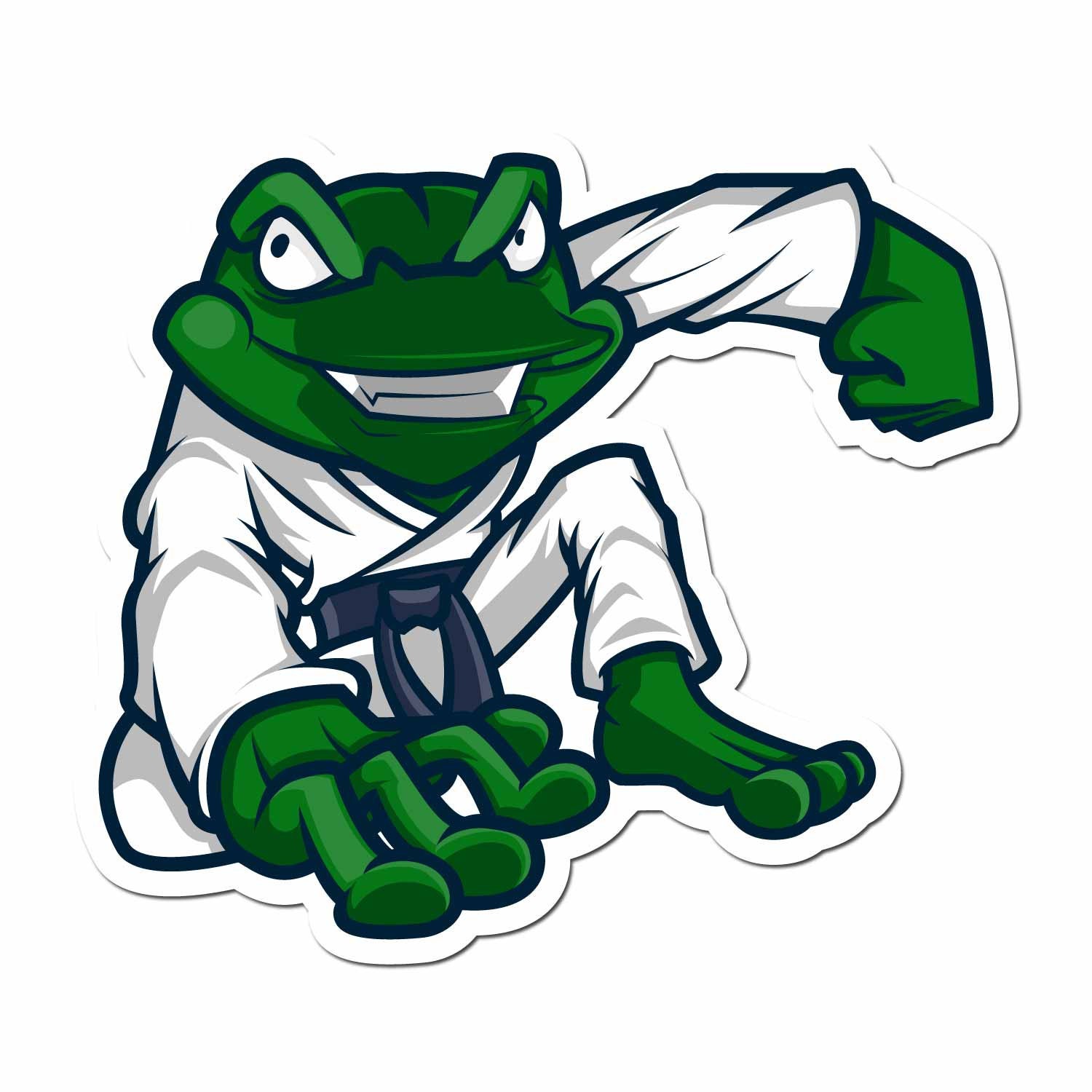 Karate Frog Full Color Vinyl Decal for Car Window, Exterior - Etsy