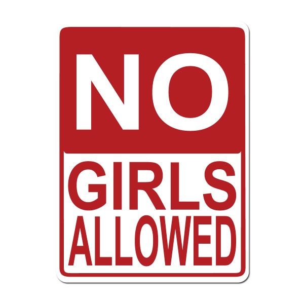 No Girls Allowed Signs - Etsy