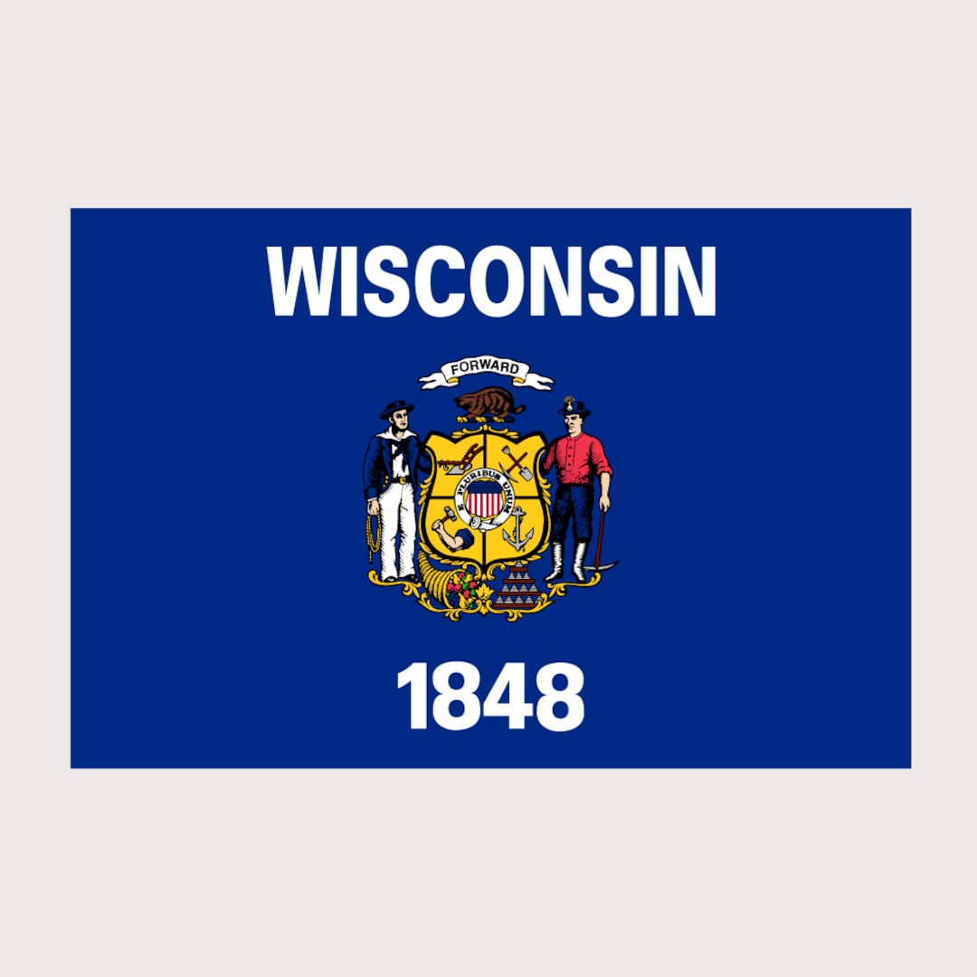 Wisconsin Pride State Flag - REFLECTIVE - Full Color Decal for Macbook ...