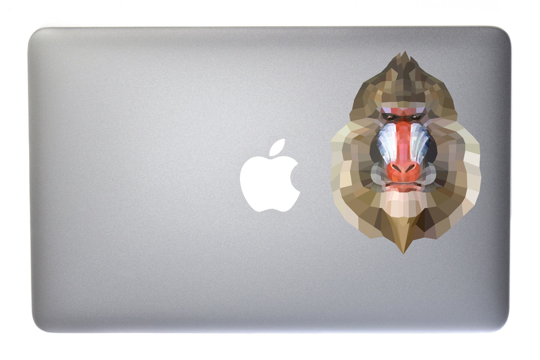 Baboon Geometric Awesome Amazing Full Color Vinyl Decal for Laptop, Car ...