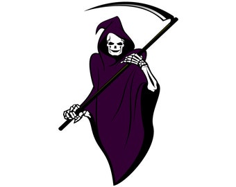 Motorcycle Grim Reaper Bike Biker Scythe Car Truck Window - Etsy