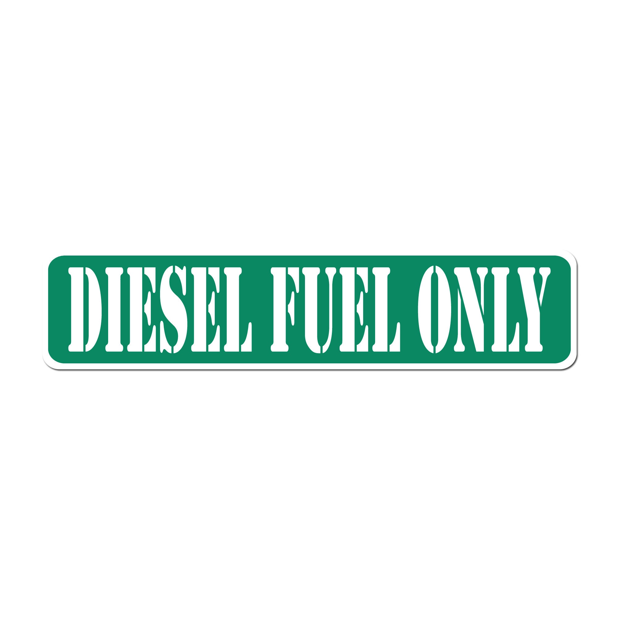 Diesel Fuel Only - Full Color Vinyl Decal - Etsy
