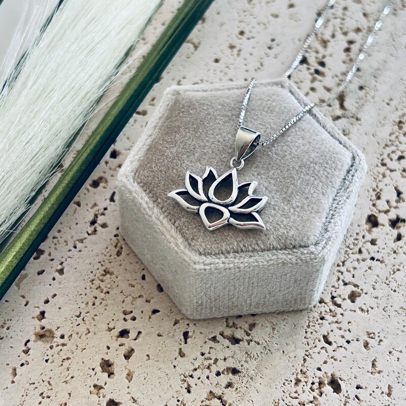 Lotus Flower Pendant - Etsy