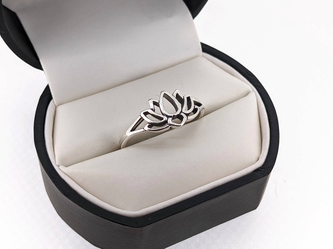Lotus Ring. 925 Sterling Silver Lotus Ring. Flower Ring. | Etsy
