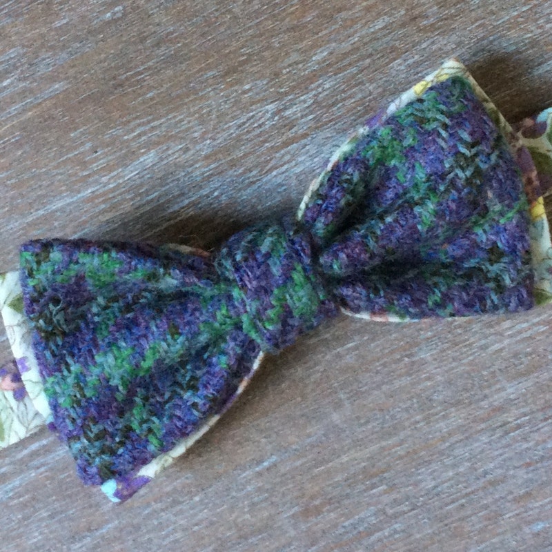 Tweed Bow Tie - Etsy