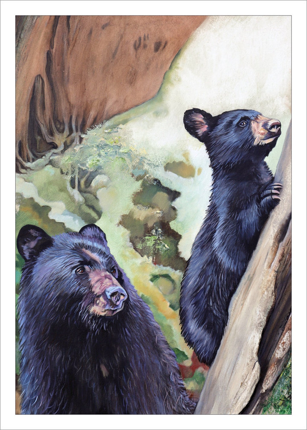 5x7 Note Card Set - "tree Climbing 101" - (4) Note Cards Included - Etsy