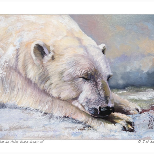Polar Bear Art - Etsy