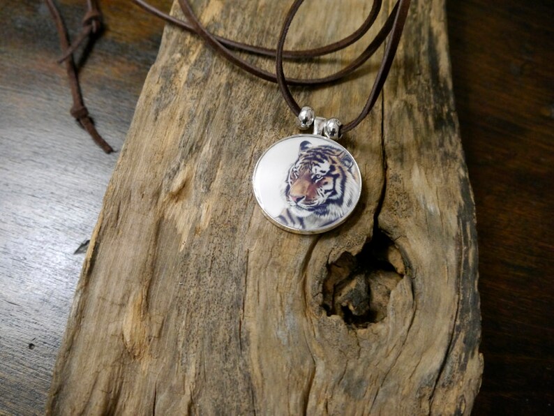 Tiger Pendant Necklace tiger Portrait - Etsy