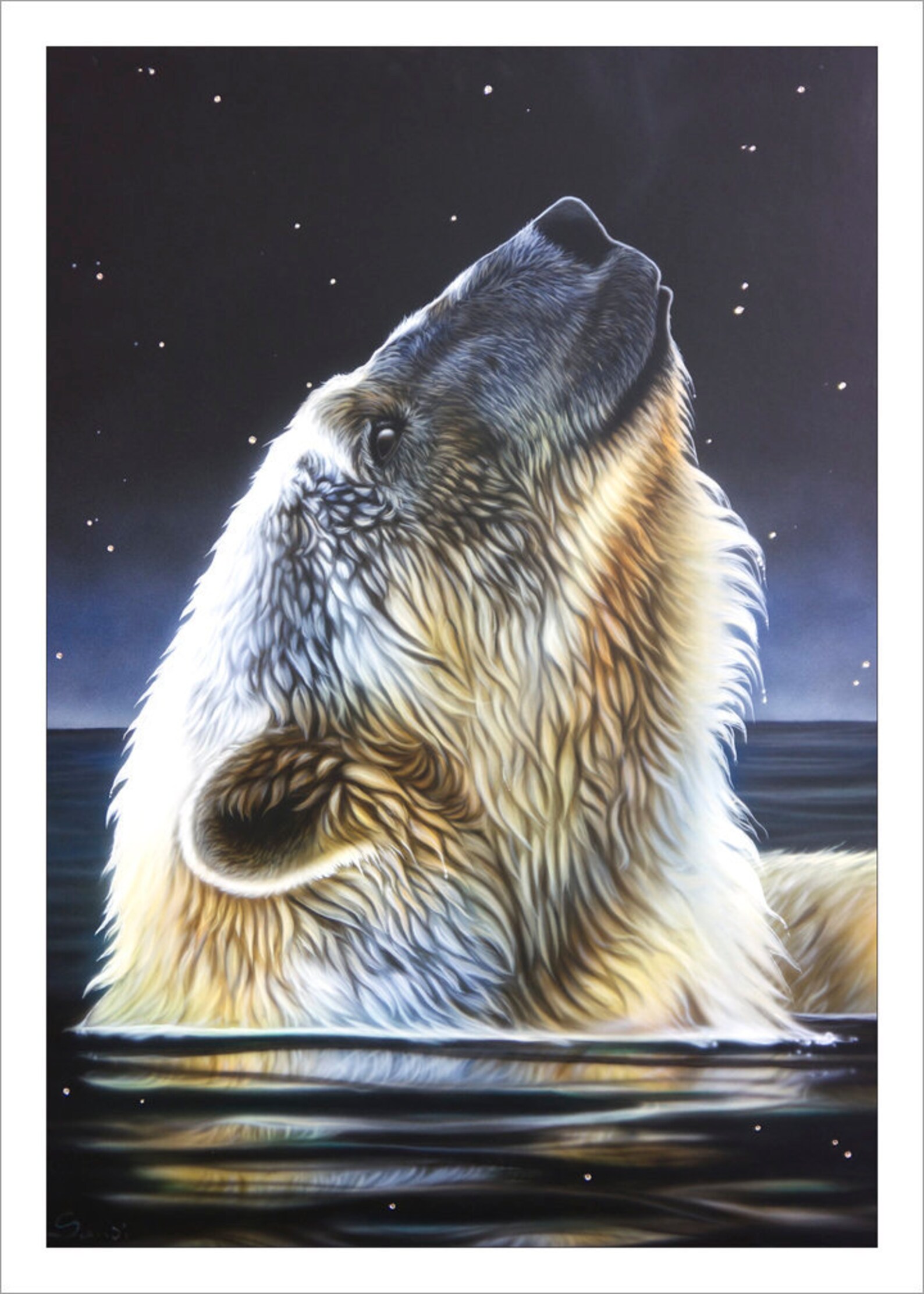 5x7 Note Card Set nighstar 4 Note Cards - Etsy